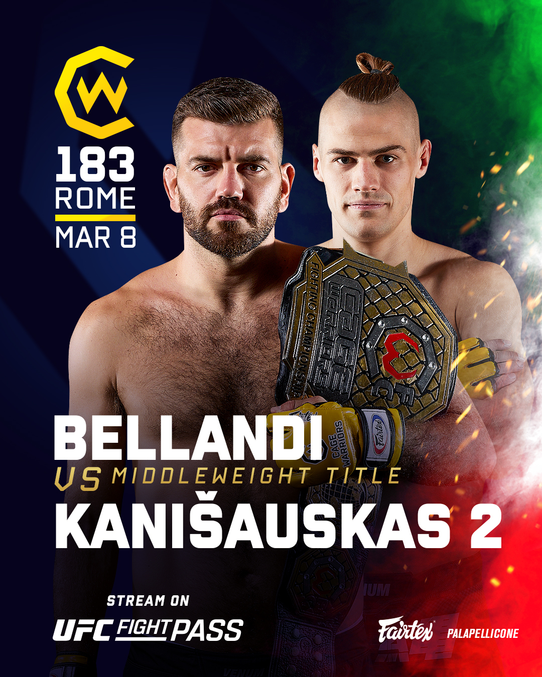 Dario Bellandi vs. Naglis Kanisauskas - Cage Warriors 183 - Gittins vs ...
