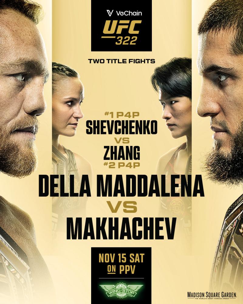 Horaires : UFC 322 - DELLA MADDALENA VS. MAKHACHEV