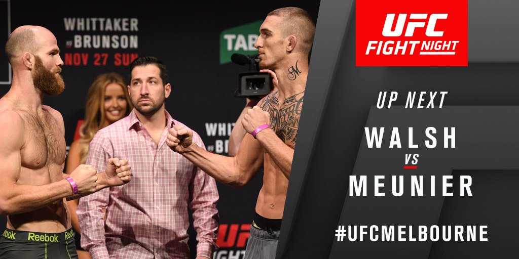 UFC Fight Night 101 - Richard Walsh contre Jonathan Meunier - UFC Fans
